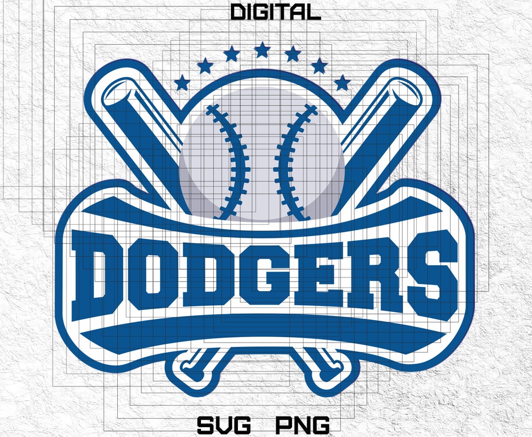 Dodgers Baseball Svg - Etsy