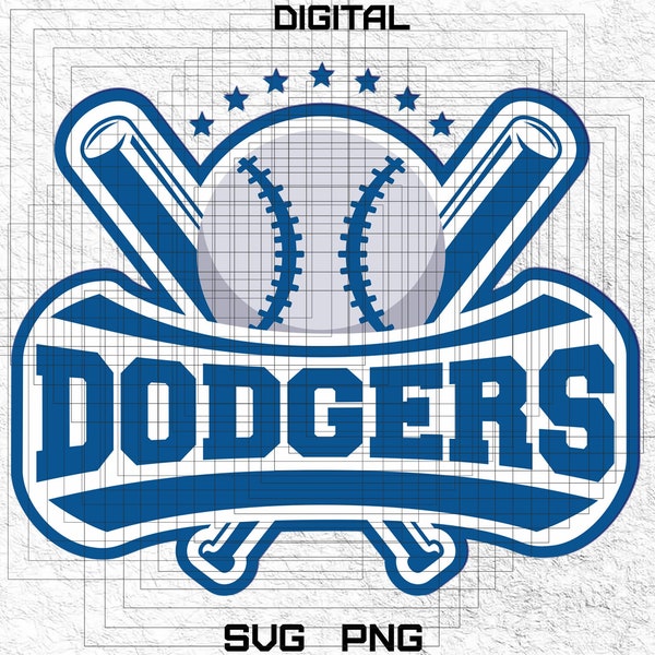 Dodgers Baseball Logo Svg - Etsy