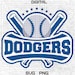 Dodgers Baseball Svg - Etsy