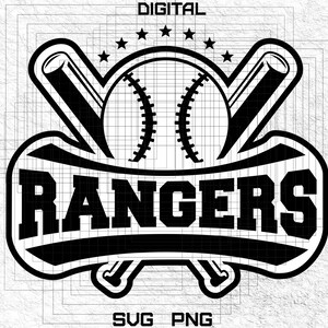 Rangers Baseball Svg - Etsy