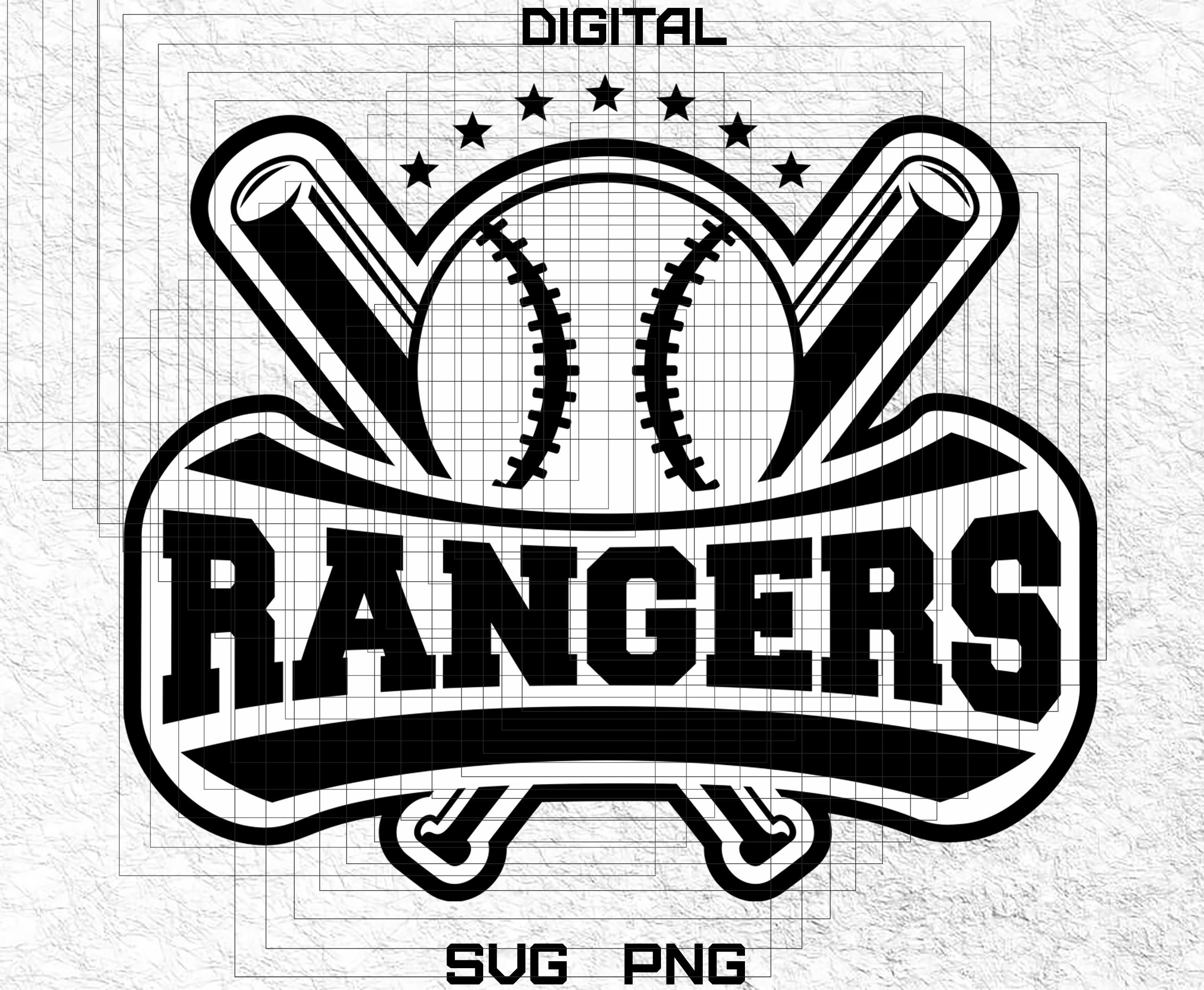 Rangers Baseball Svg - Etsy