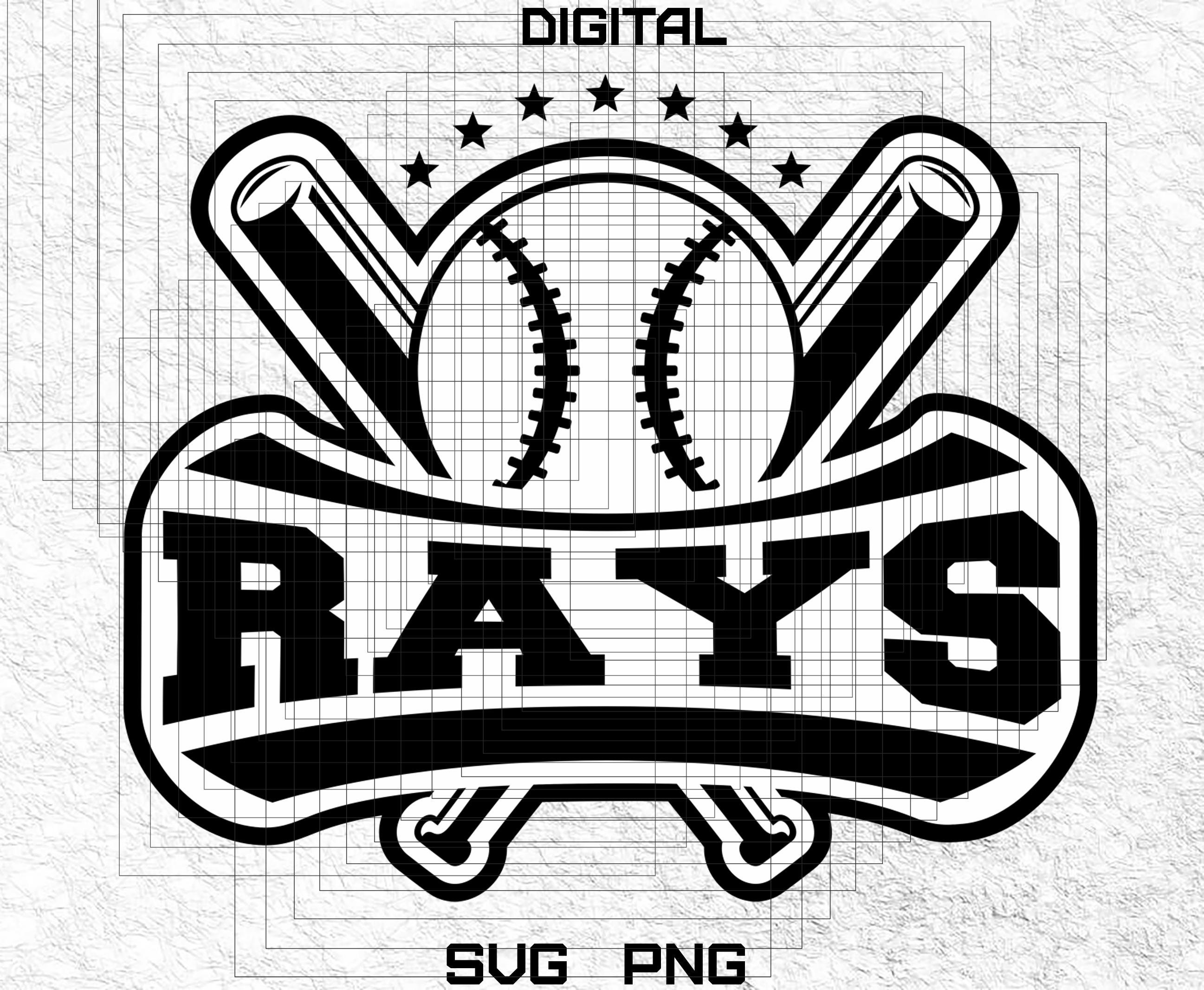Rays Baseball Svg - Etsy