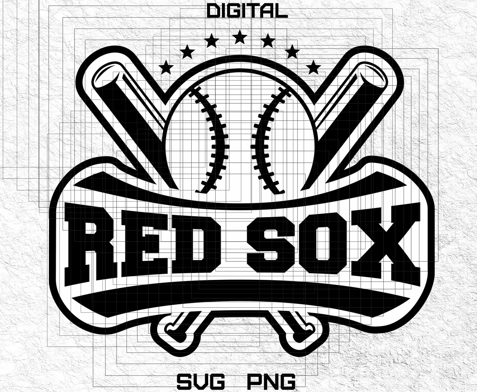 Red Sox Baseball Svg - Etsy