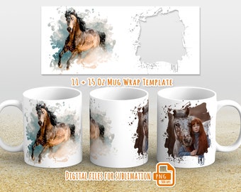 Photo Frame Png Wrap, Photo Mug Wrap Png, Picture Mug Template for ...