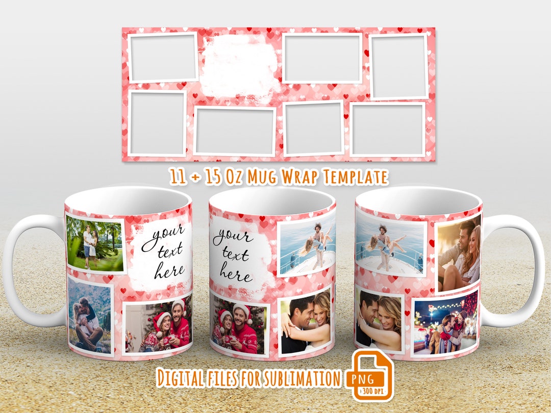 Picture Mug Template, Photo Mug Wrap Png, Picture Mug Template for ...