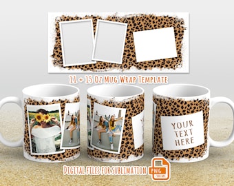 Photo Mug Wrap Png Picture Mug Template for Sublimation 11 - Etsy