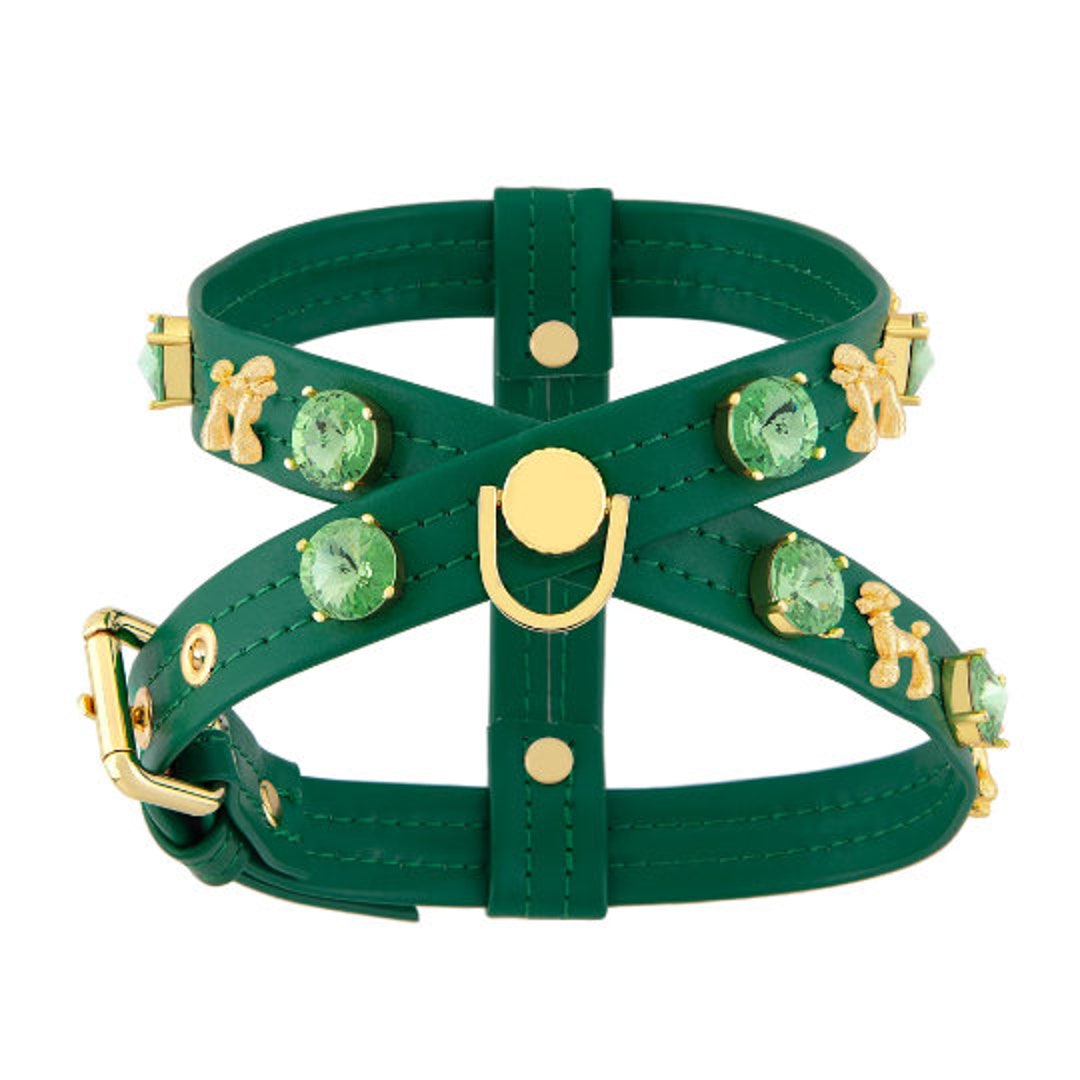 Emerald Green Dog Harness Leather Dog Harness Small Dog - Etsy