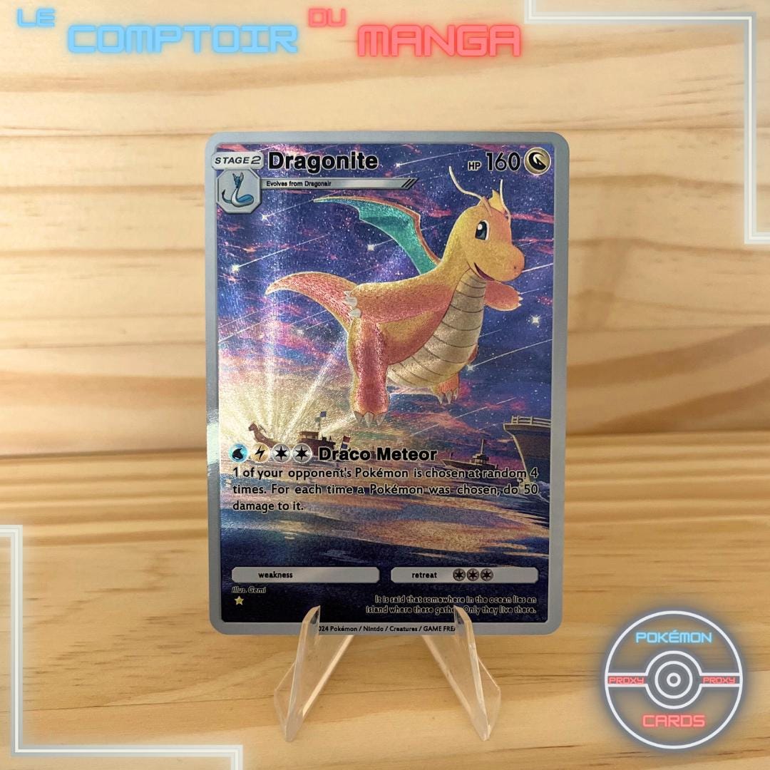 Dragonite 244/226 - Genetic Power Mewtwo - English Version - Pokémon Pocket Card - Holographic ...