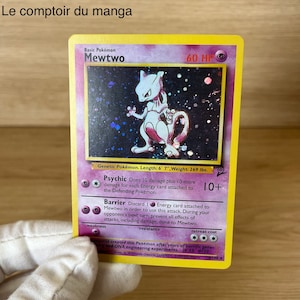 Mewtwo Base Set 1 and 2 First Edition English Version Holographic Proxy ...