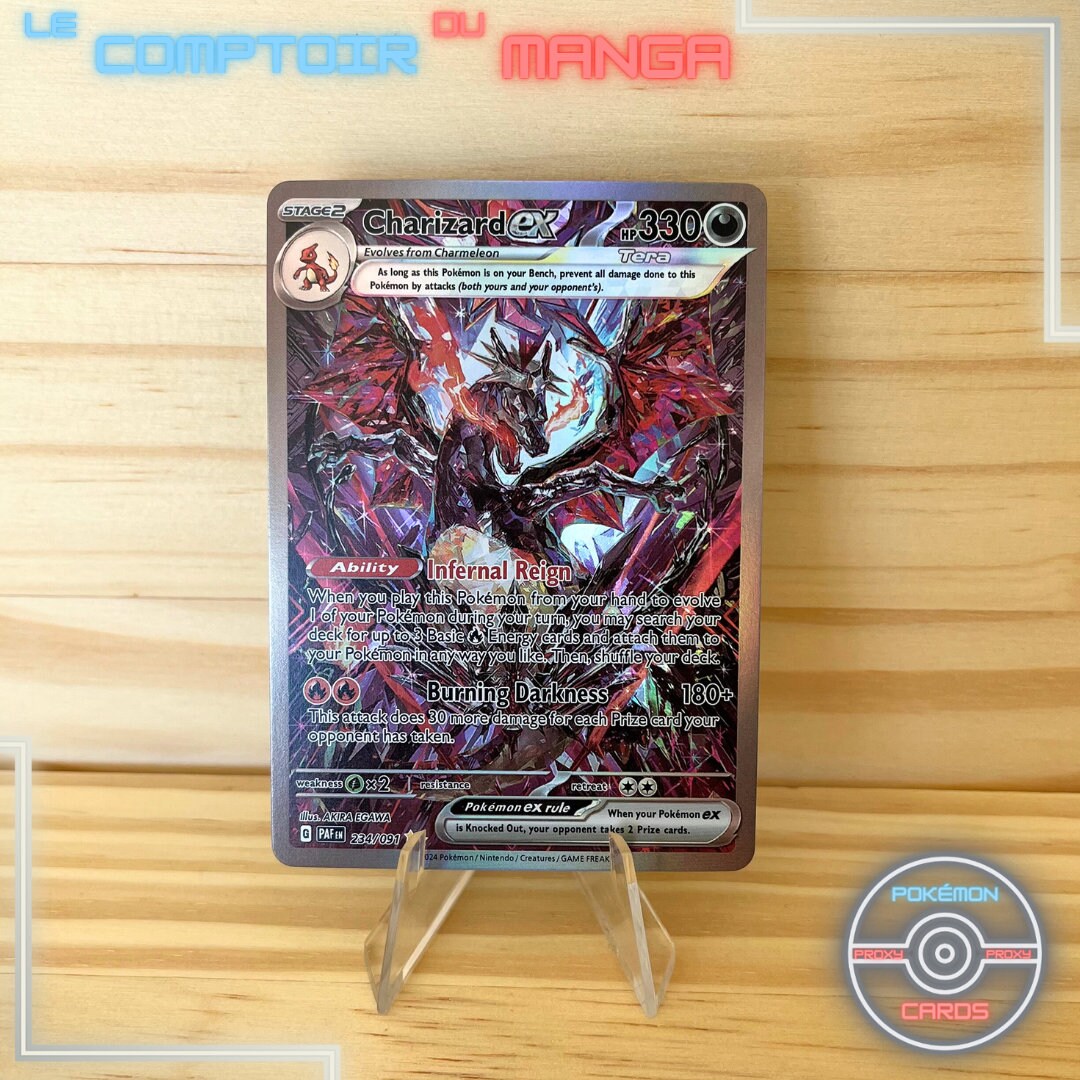 Charizard EX 234/091 - Paldean Fates - Version Anglaise - Holographique ...