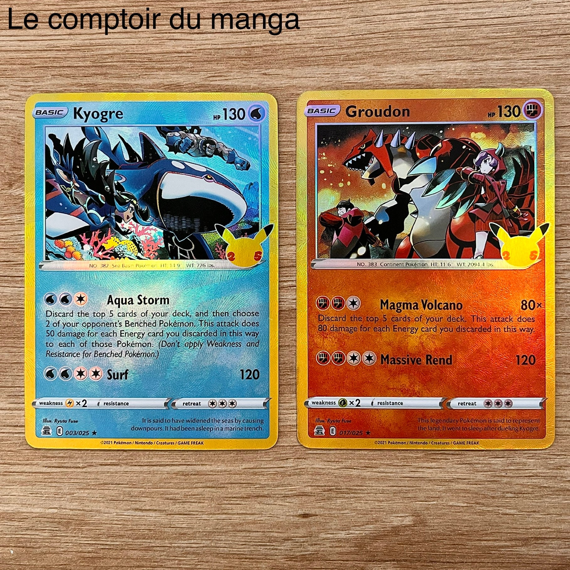 Pokemon Groudon And Kyogre Card