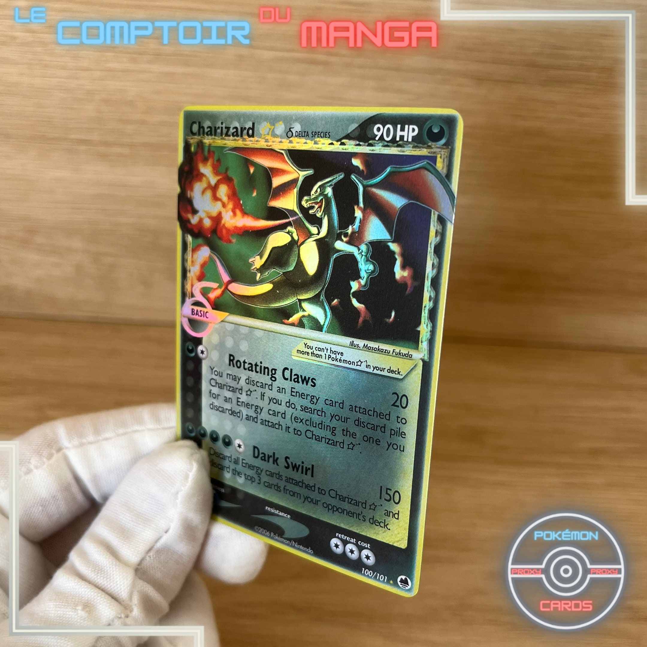 Charizard Gold Star Delta Species - 100/101 - Pokemon Dragon Charizard Gold Star Delta Species - 100/101 - Pokemon Dragon
