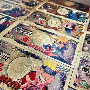 Nruto Collectible Banknotes Nippon Ginko 24K Gold Plate Collectible ...