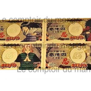 N@ruto Collectible Banknotes - Nippon Ginko - 24K Gold Plate ...