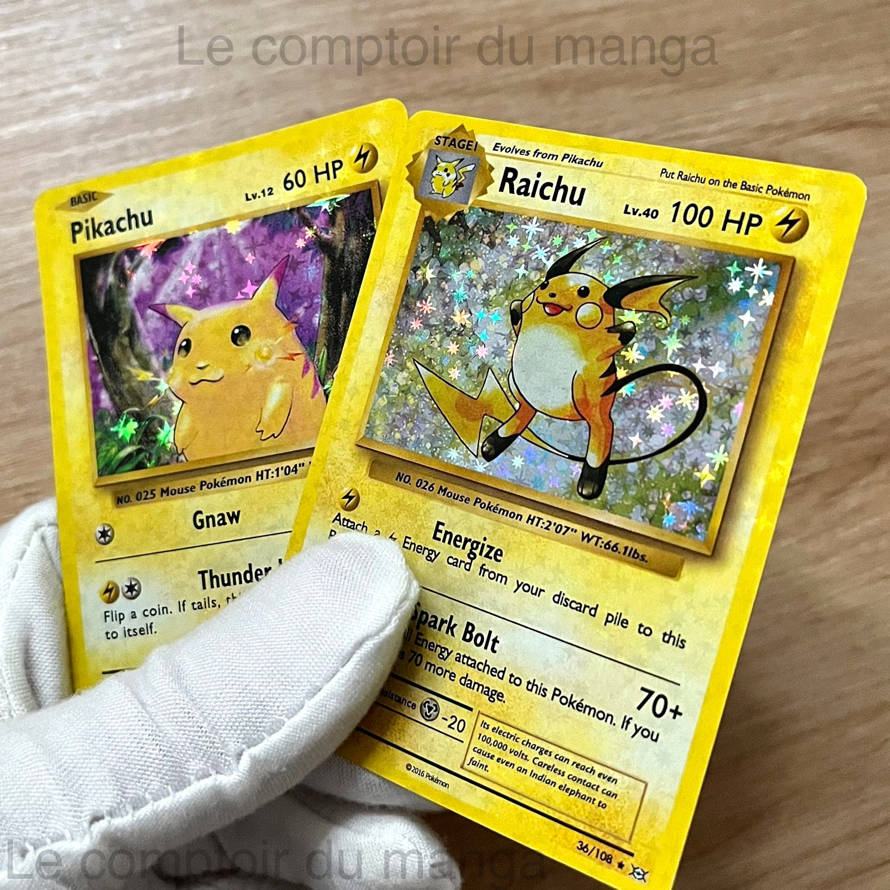 Pokemon Cards Pikachu And Raichu