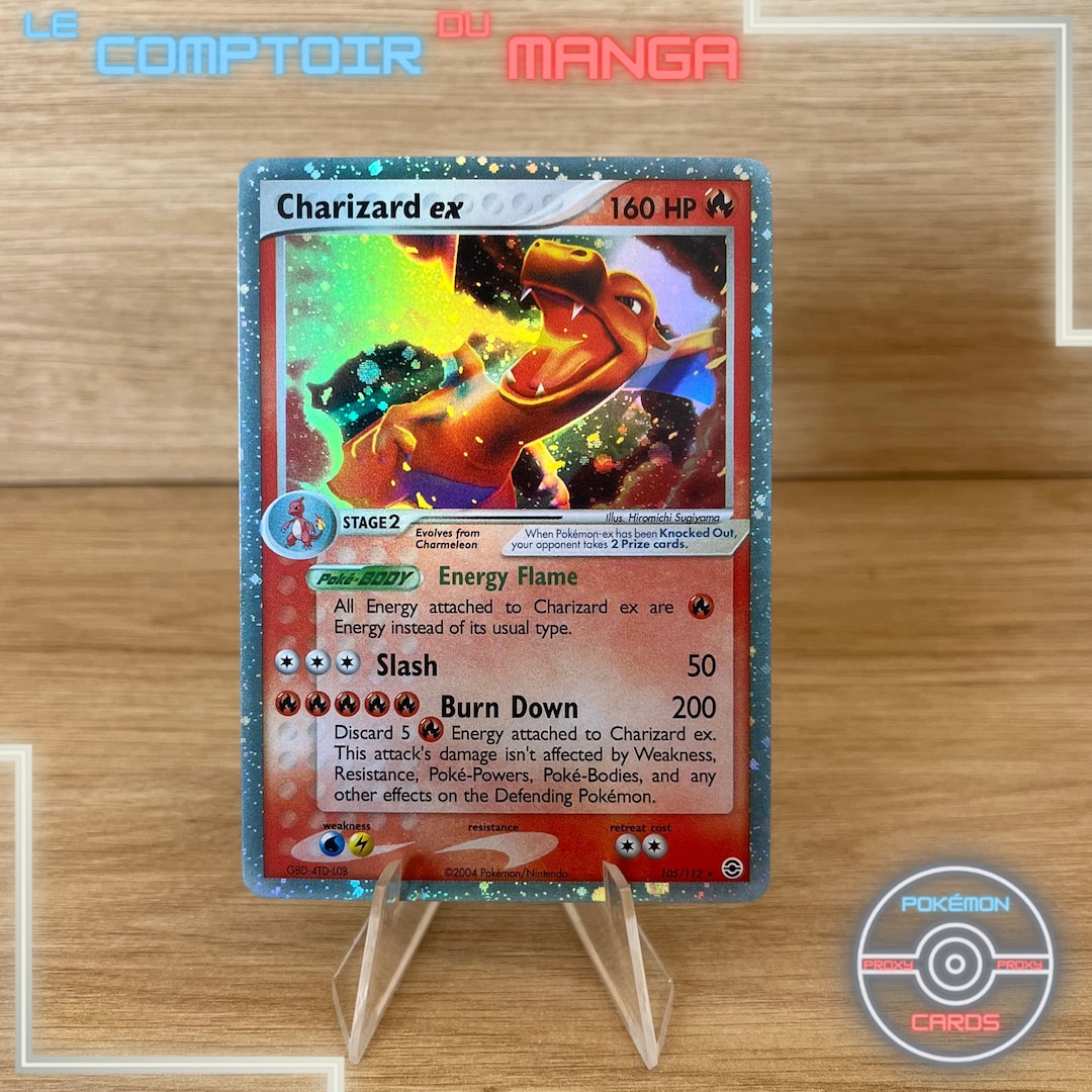 Charizard EX - 105 / 112 - Firered & Leafgreen 2004 - English Version ...