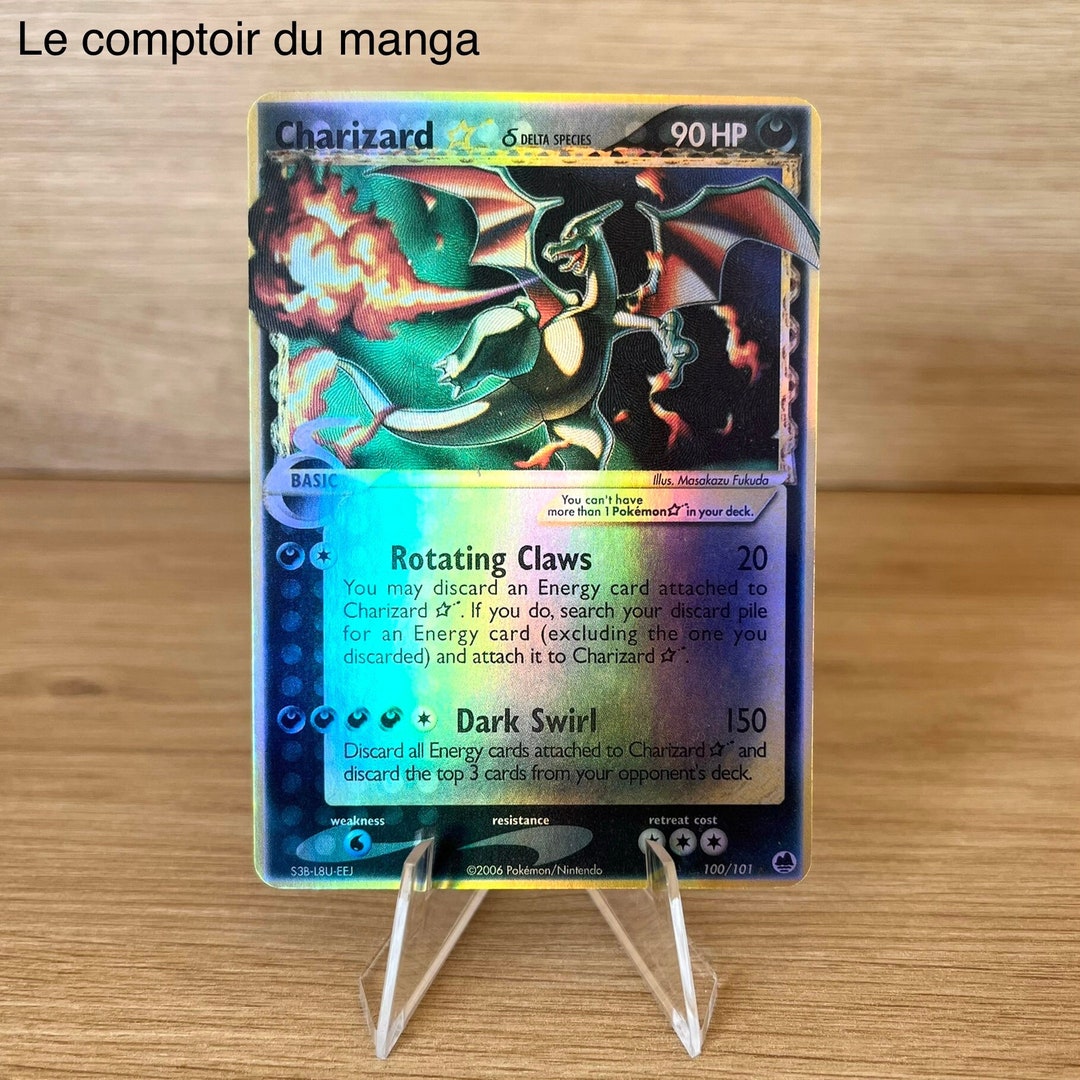 Charizard Gold Star Delta Species 100/101 Pokemon Dragon Frontiers ...