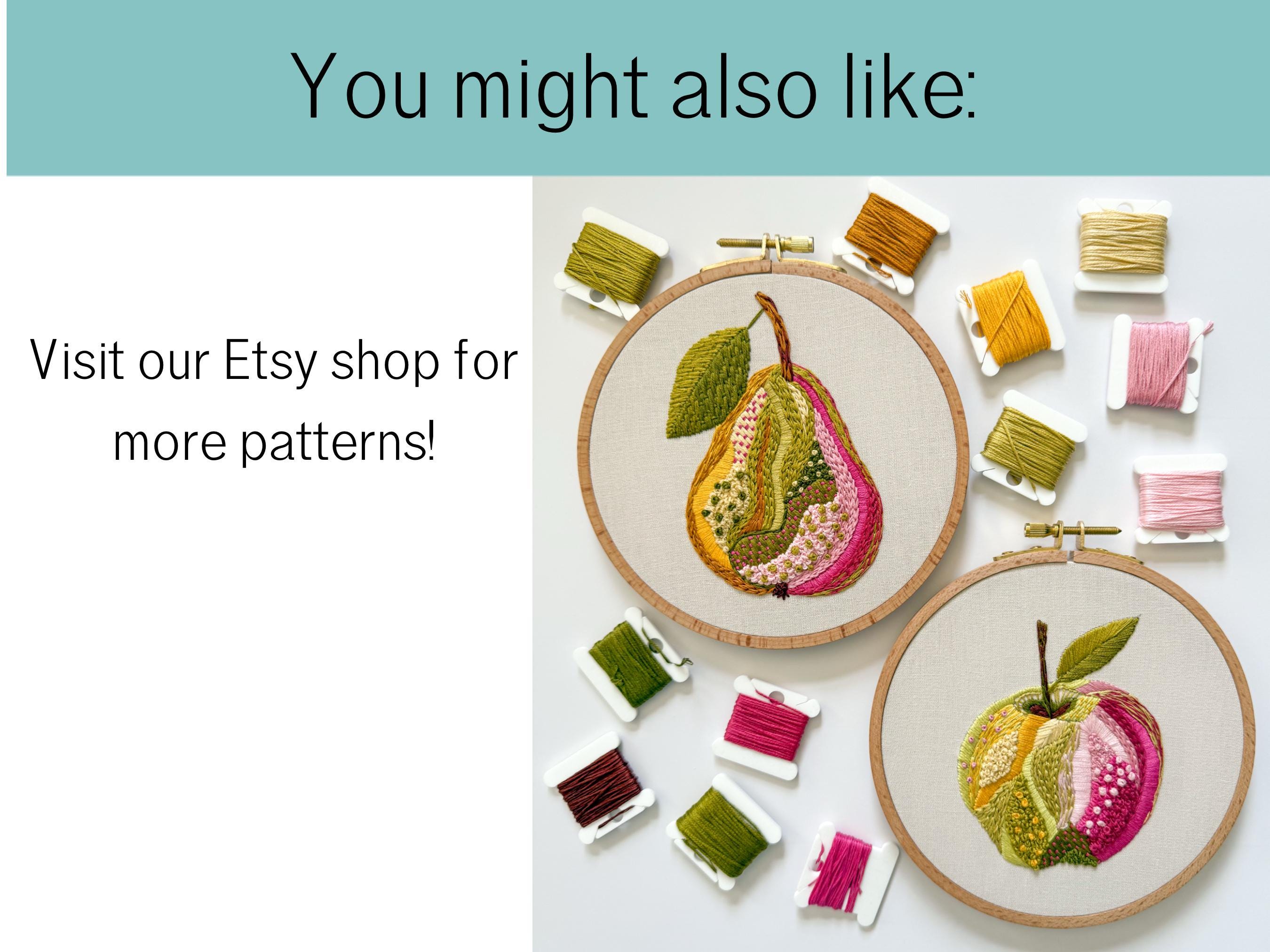 Botanical Beetle Hand Embroidery Pattern - PDF Instant Download for ...