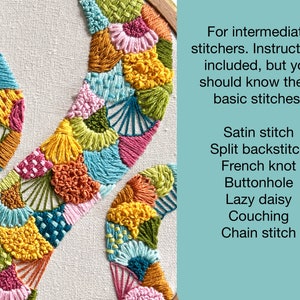 Patchwork Patterned Snake Hand Embroidery Pattern - PDF Instant ...