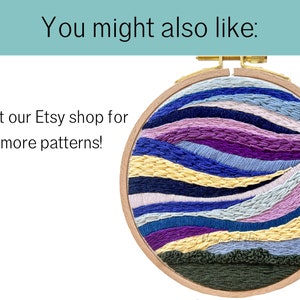 Abstract Sunset Sky Hand Embroidery Pattern - PDF Instant Download for ...