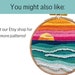 Abstract Sunset Sky Hand Embroidery Pattern - PDF Instant Download for ...