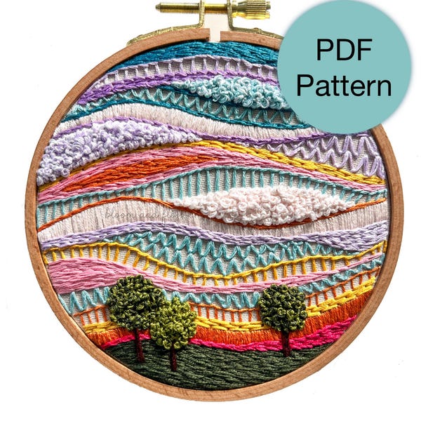 Abstract Embroidery - Etsy