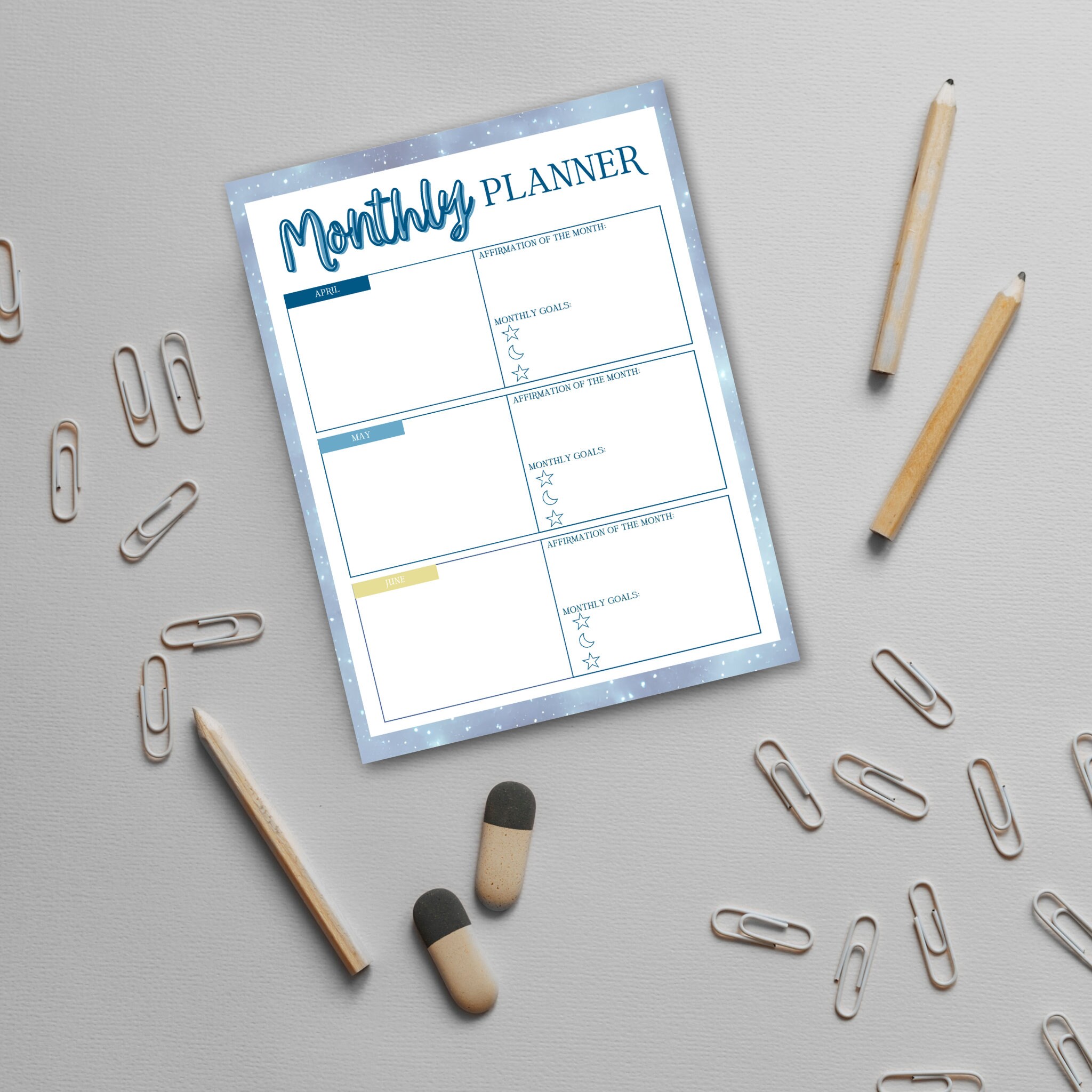Celestial Planner 2024/2025, Moon Calendar, Daily Organizer, Weekly ...
