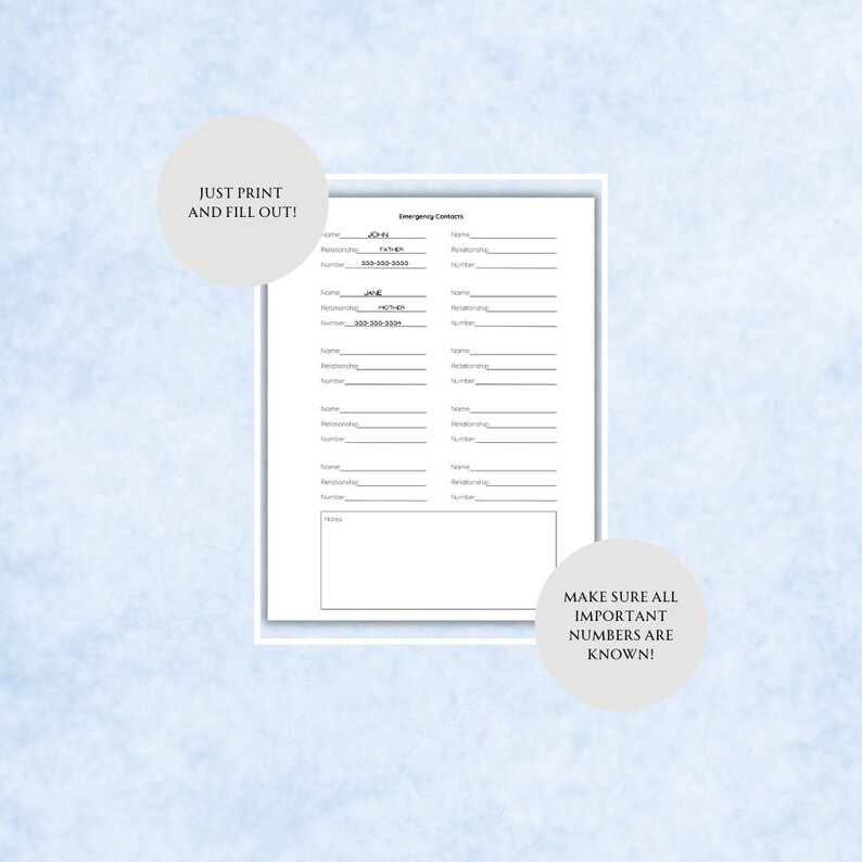 Caregiver Communication Printable Bundle - Etsy