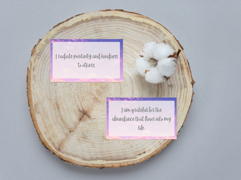 Printable Affirmation Cards, Positivity and Gratitude Affirmations ...