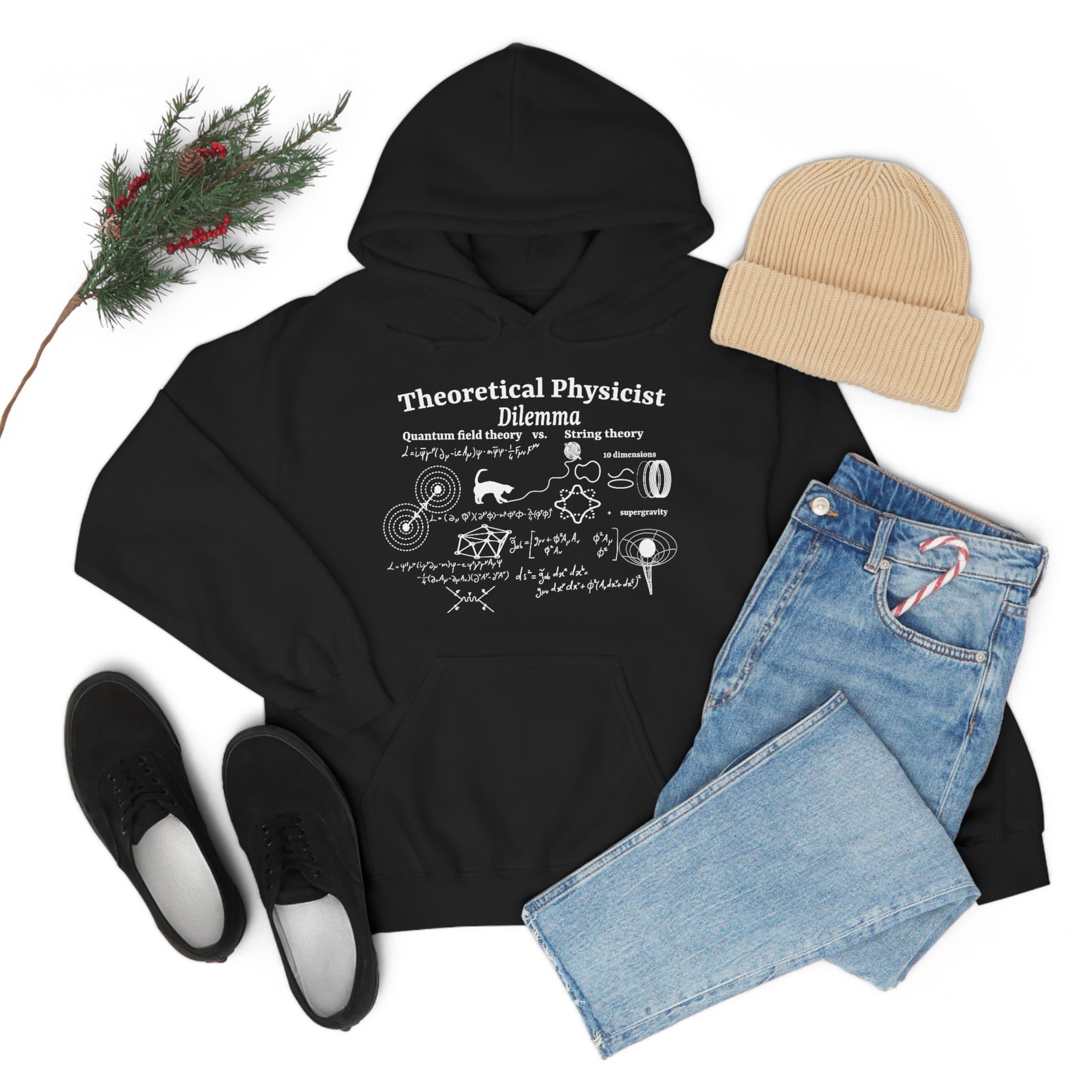 Physik Hoodie String Theorie vs. Quantenphysik Pullover - Etsy.de