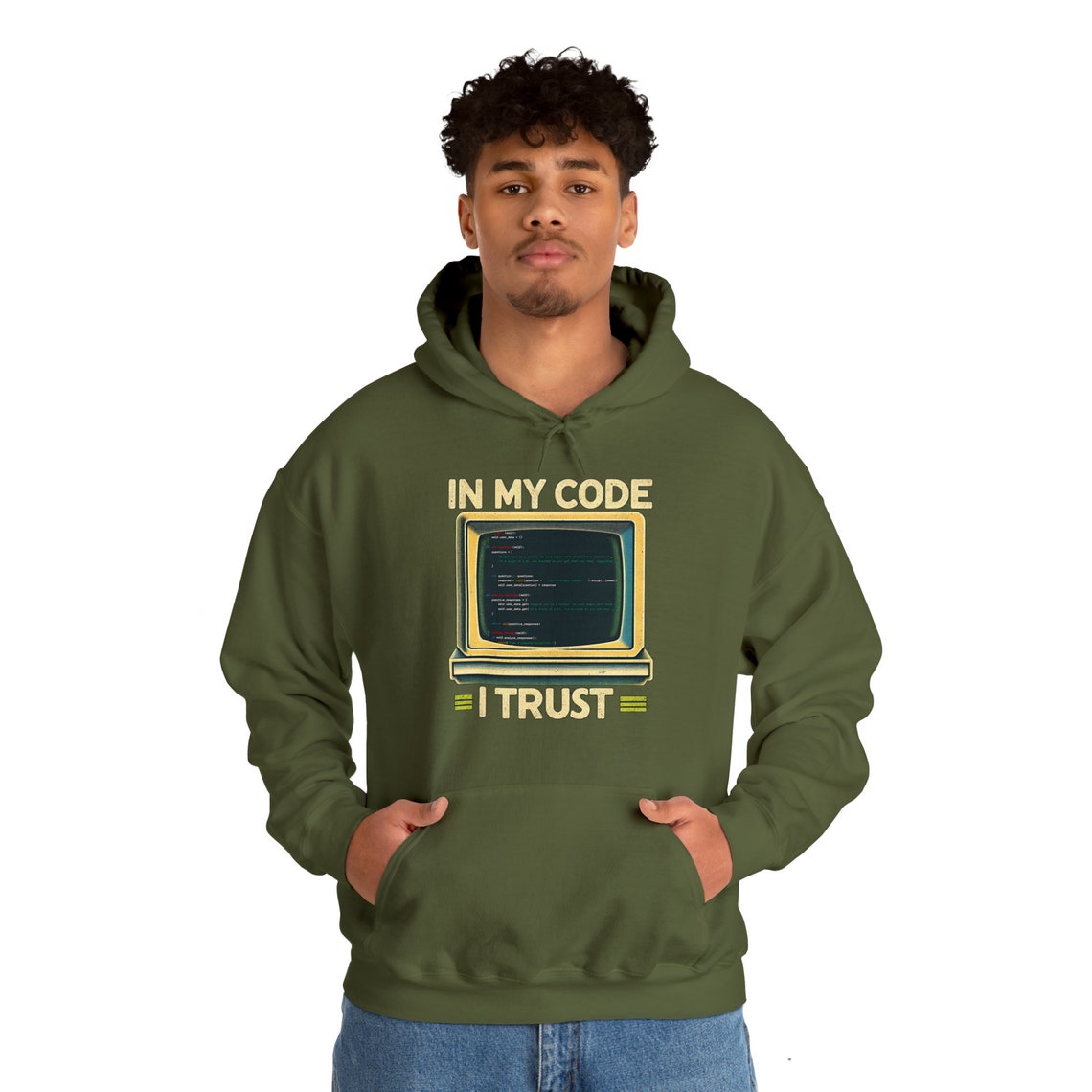 Retro Style Hoodie for Computer Scientists and Programmers: "in My Code ...