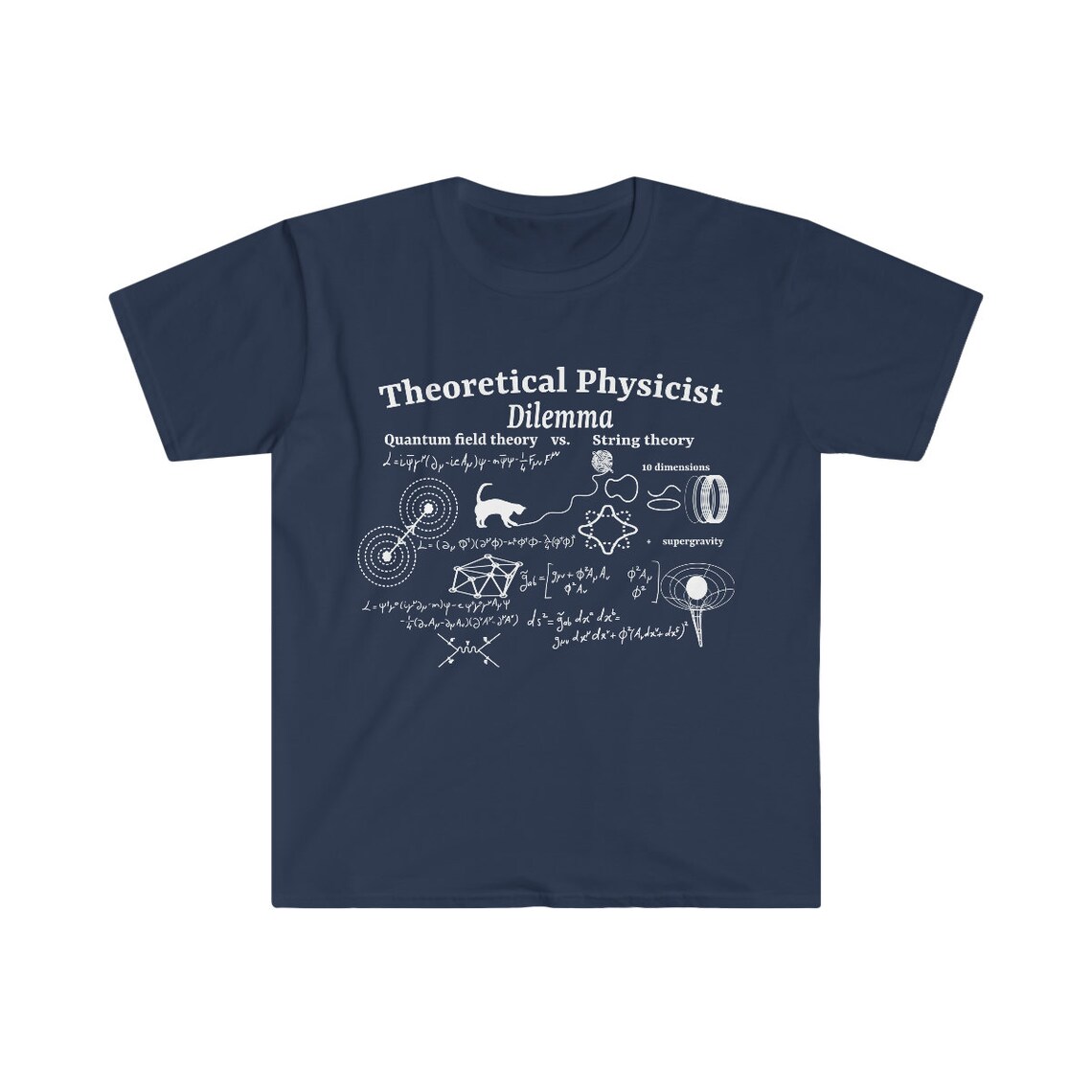 Physics T-shirt | String Theory Vs. Quantum Physics | Fan of Science ...