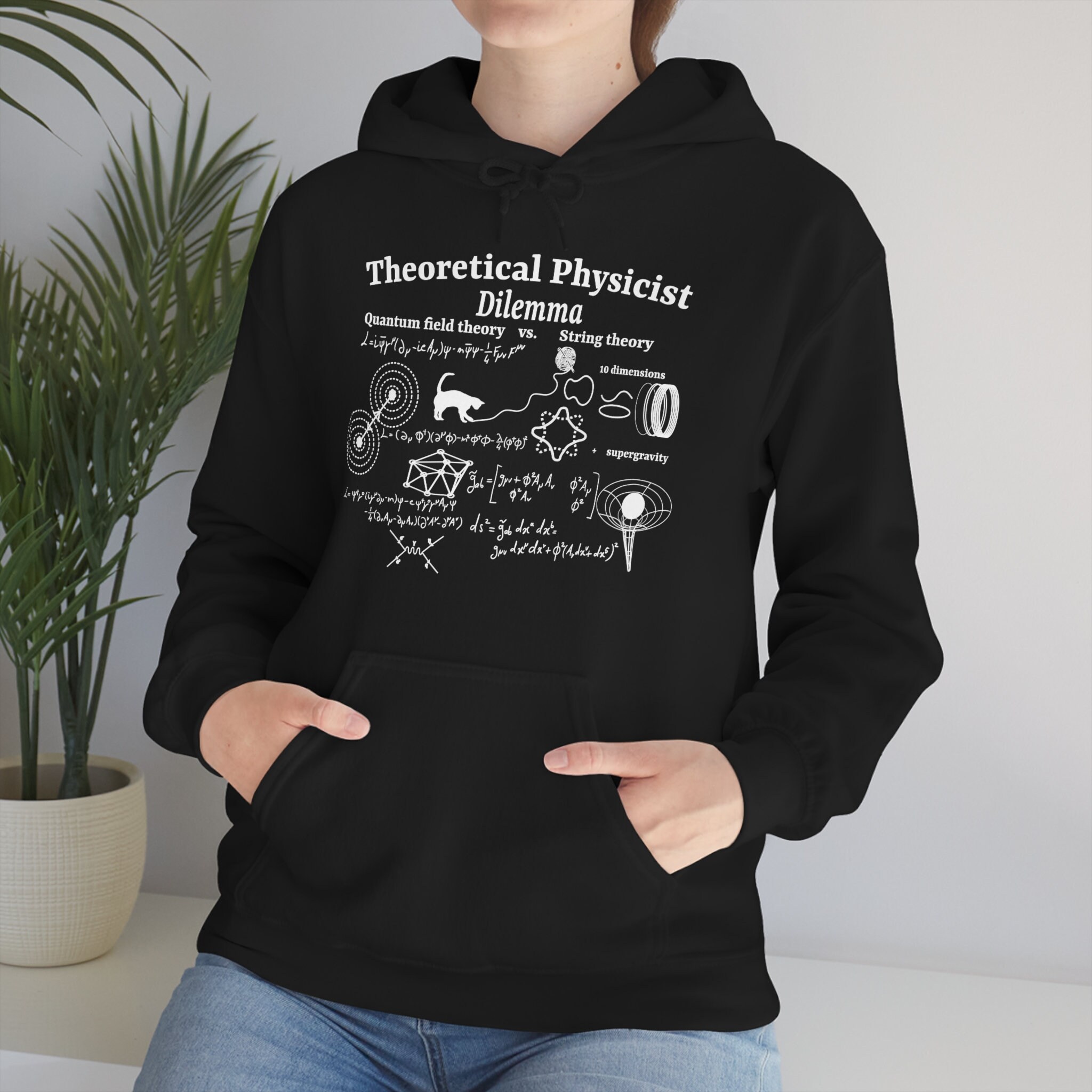 Physik Hoodie String Theorie vs. Quantenphysik Pullover - Etsy.de