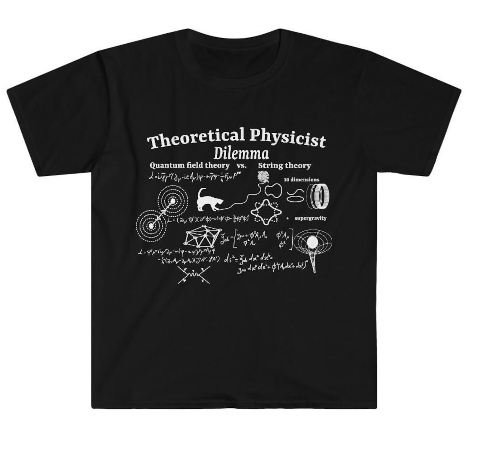 Physics T-shirt | String Theory Vs. Quantum Physics | Fan of Science ...