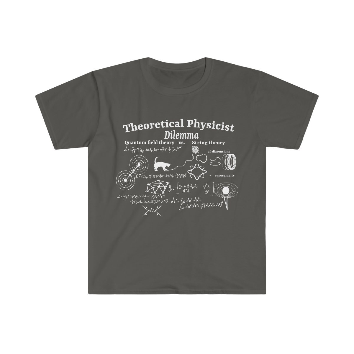 Physics T-shirt | String Theory Vs. Quantum Physics | Fan of Science ...