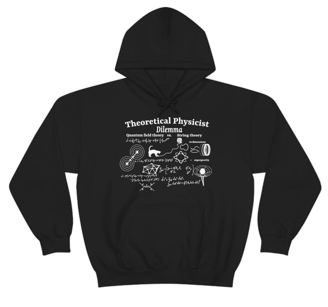 Physik Hoodie String Theorie vs. Quantenphysik Pullover - Etsy.de