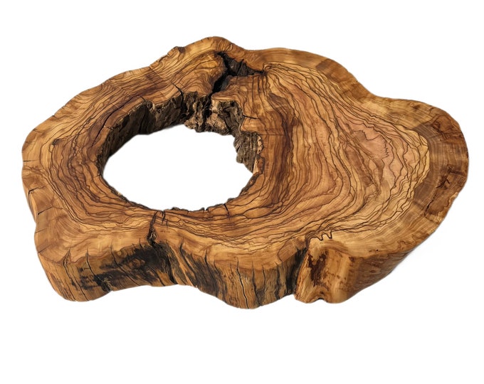 Natural Olive Tree Slice With Unique Pattern , Olive Tree Suitable for ...