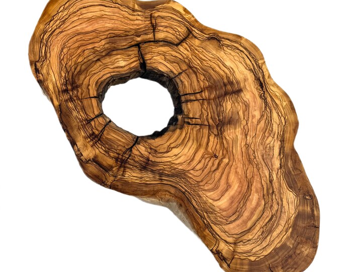 Flattened and Sanded Olive Tree Slice , Unique Wooden Slice , Wooden ...