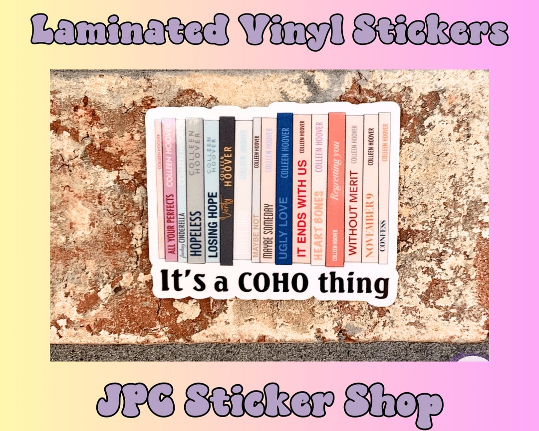 Colleen Hoover Sticker, Vinyl Sticker, Stickers for Laptop, Book Lover ...