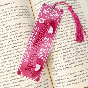Spicy Literature Book Club, Handmade Bookmark, Book Lover Bookmark ...