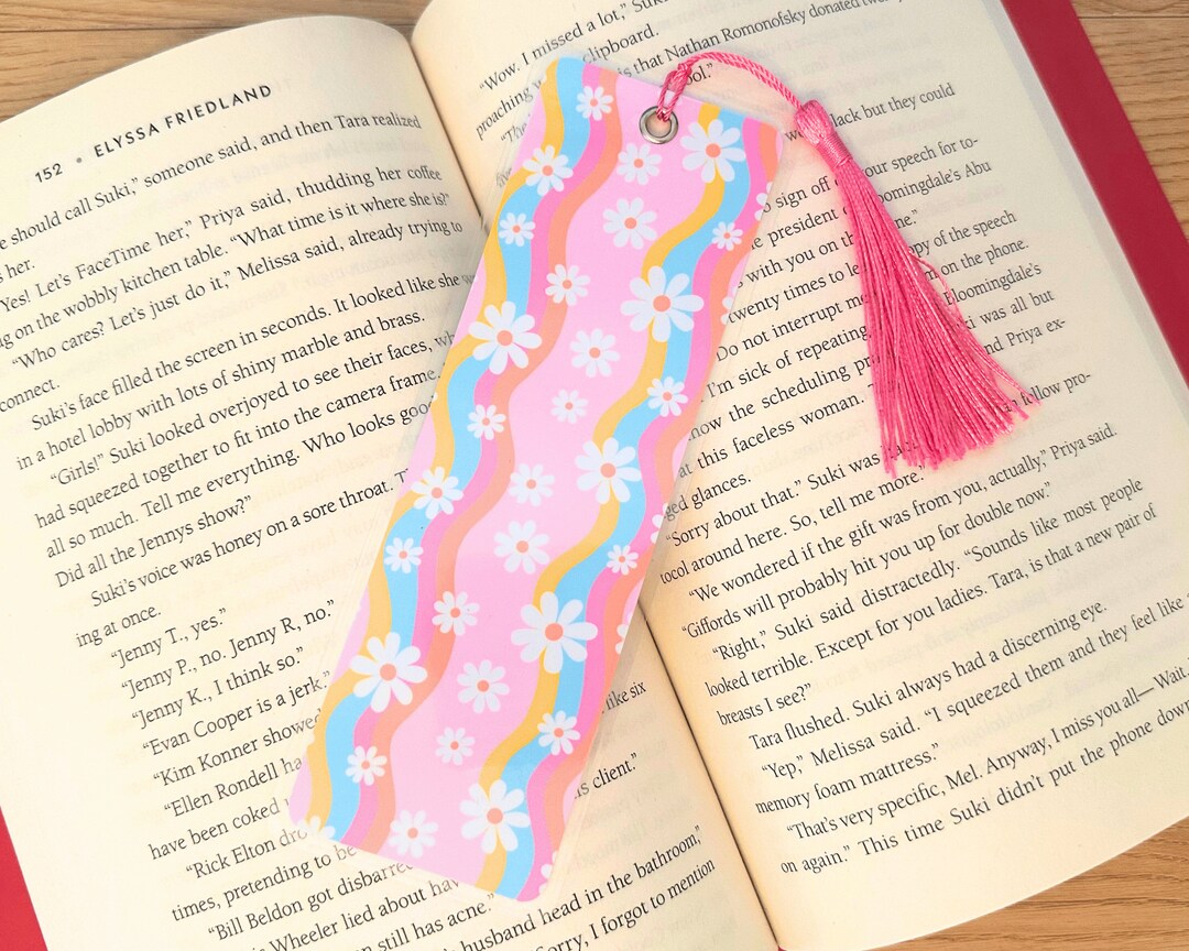 Spring Flower Bookmark, Handmade Bookmark, Spring Bookmark, Book Lover ...