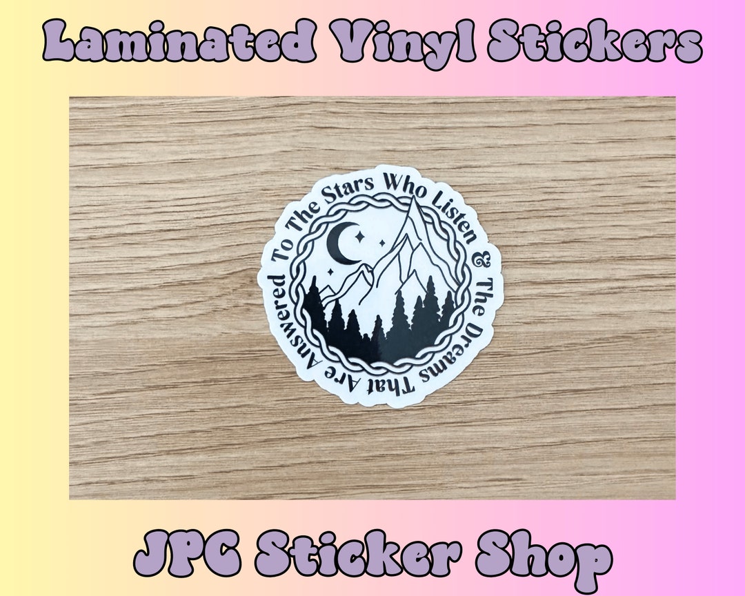 ACOTAR Decal, Vinyl Stickers, Stickers for Laptop, Book Lover Gift ...