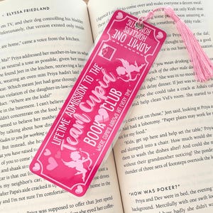 Team Cupid Book Club, Hearts, Handmade Bookmark, Book Club, Valentine ...
