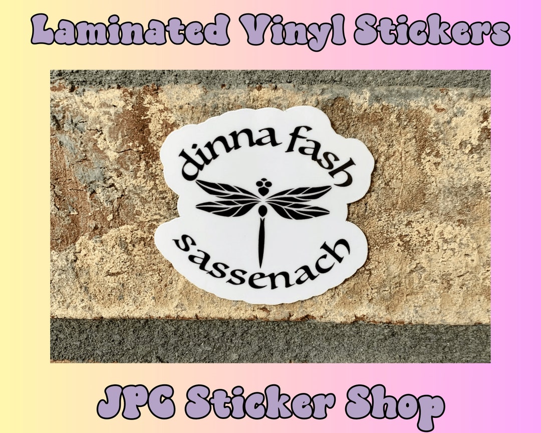 Dinna Fash Outlander Vinyl Stickers Book Lover Decal - Etsy