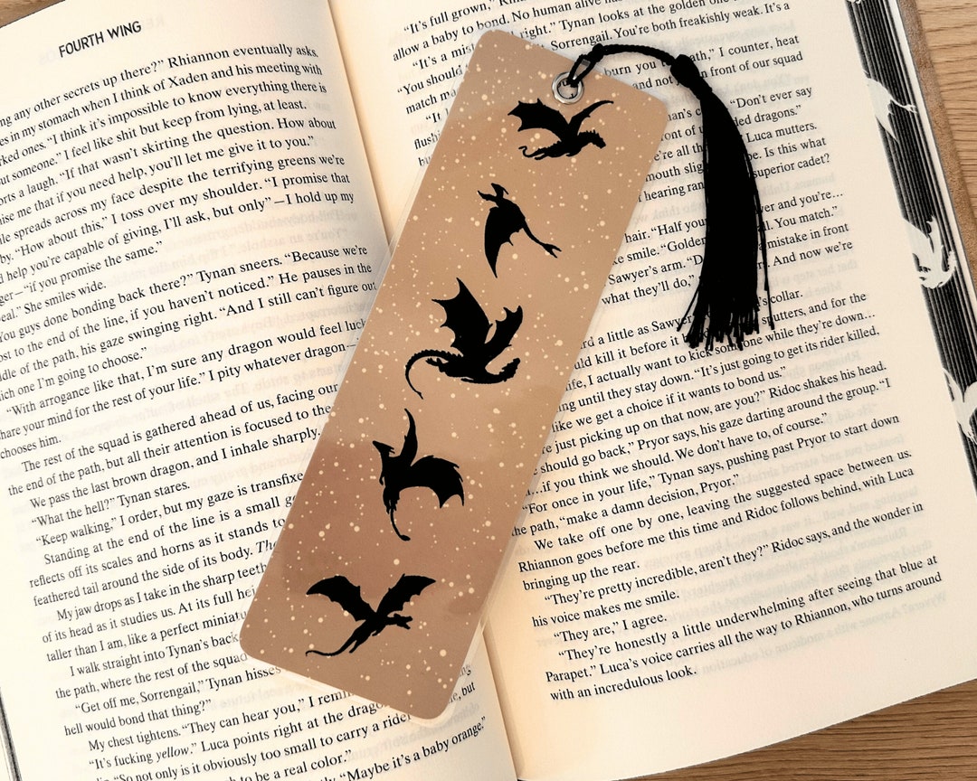 Fantasy Dragon Bookmark, Handmade Bookmark, Fantasy Reader Bookmark ...