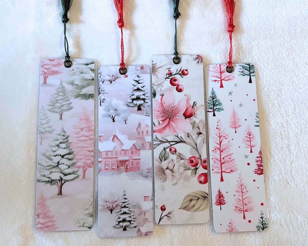 Christmas Bookmark, Handmade Bookmark, Individual or Set, Book Lover ...