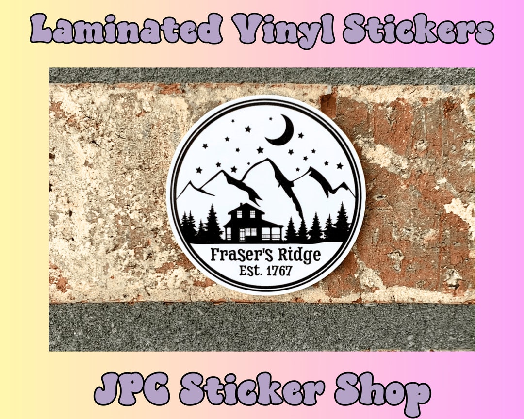 Fraser's Ridge Outlander Vinyl Sticker Book Lover Decal - Etsy