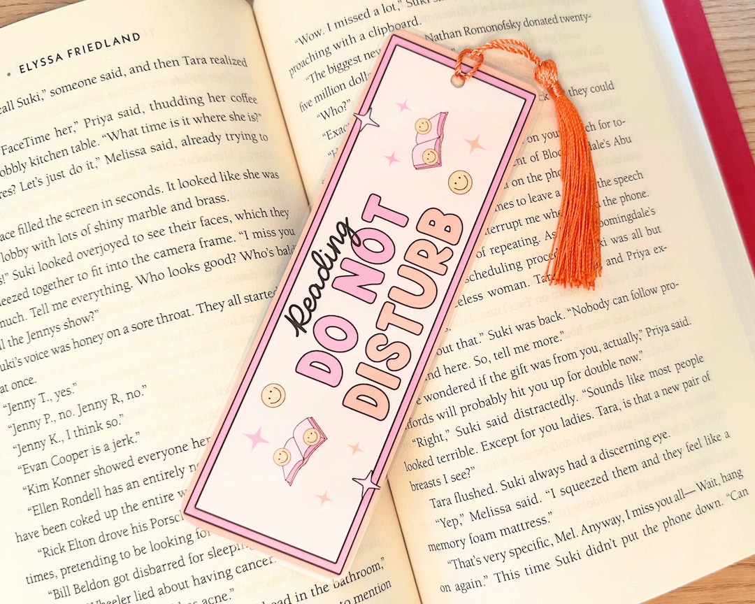 Reading Do Not Disturb, Handmade Bookmark, Book Lover Bookmark, Book ...