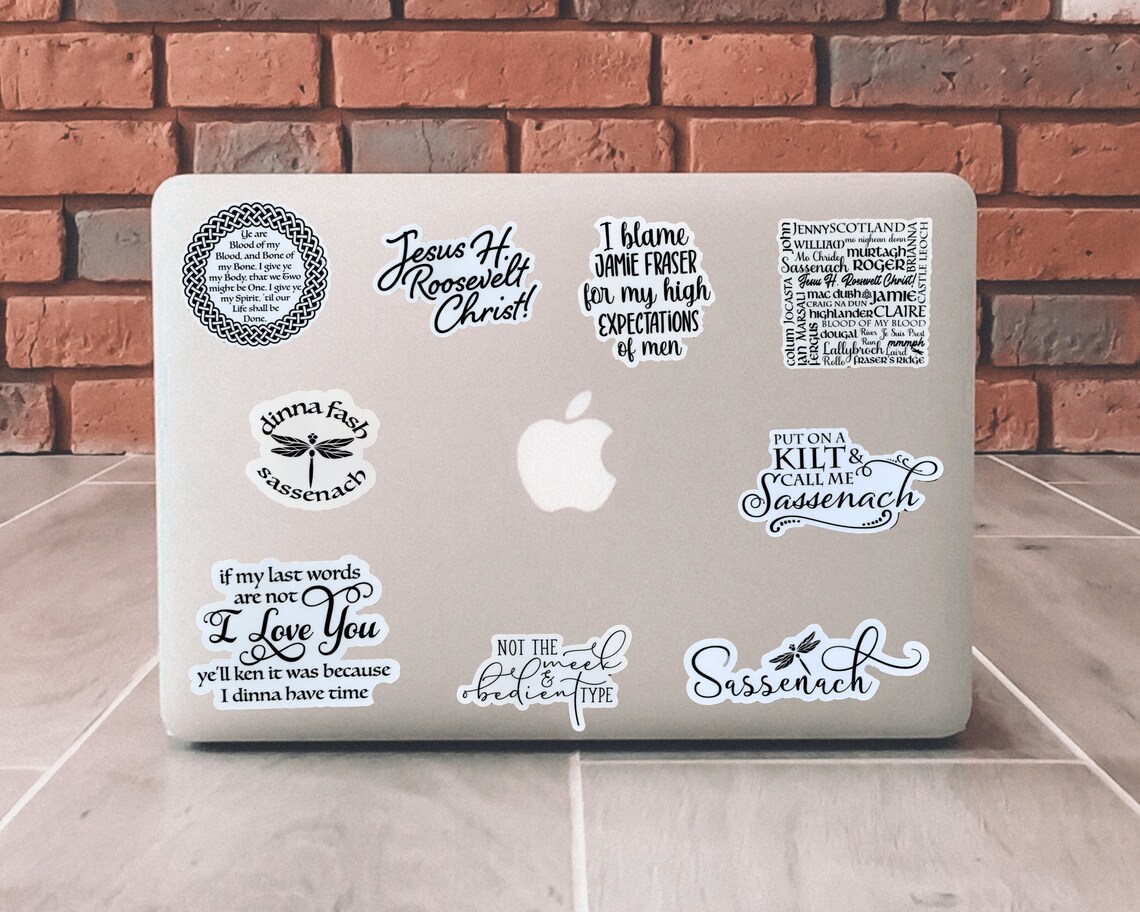 Outlander Vinyl Stickers Sassenach Book Lover Decal - Etsy