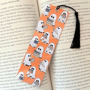 Halloween Ghost Reading Bookmark, Handmade Bookmark, Spooky Ghost, Book ...